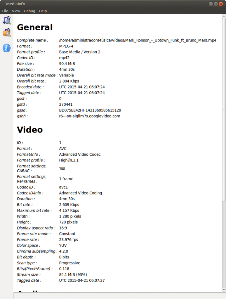 mediainfo: información multimedia de tus archivos | Todos hacemos TIC