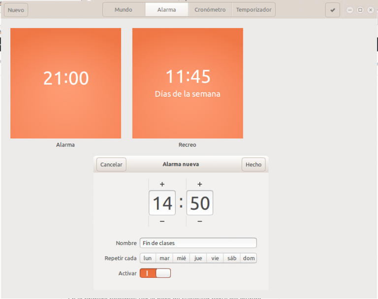 Cómo usar la alarma, cronometro y temporizador en Ubuntu | Todos ...