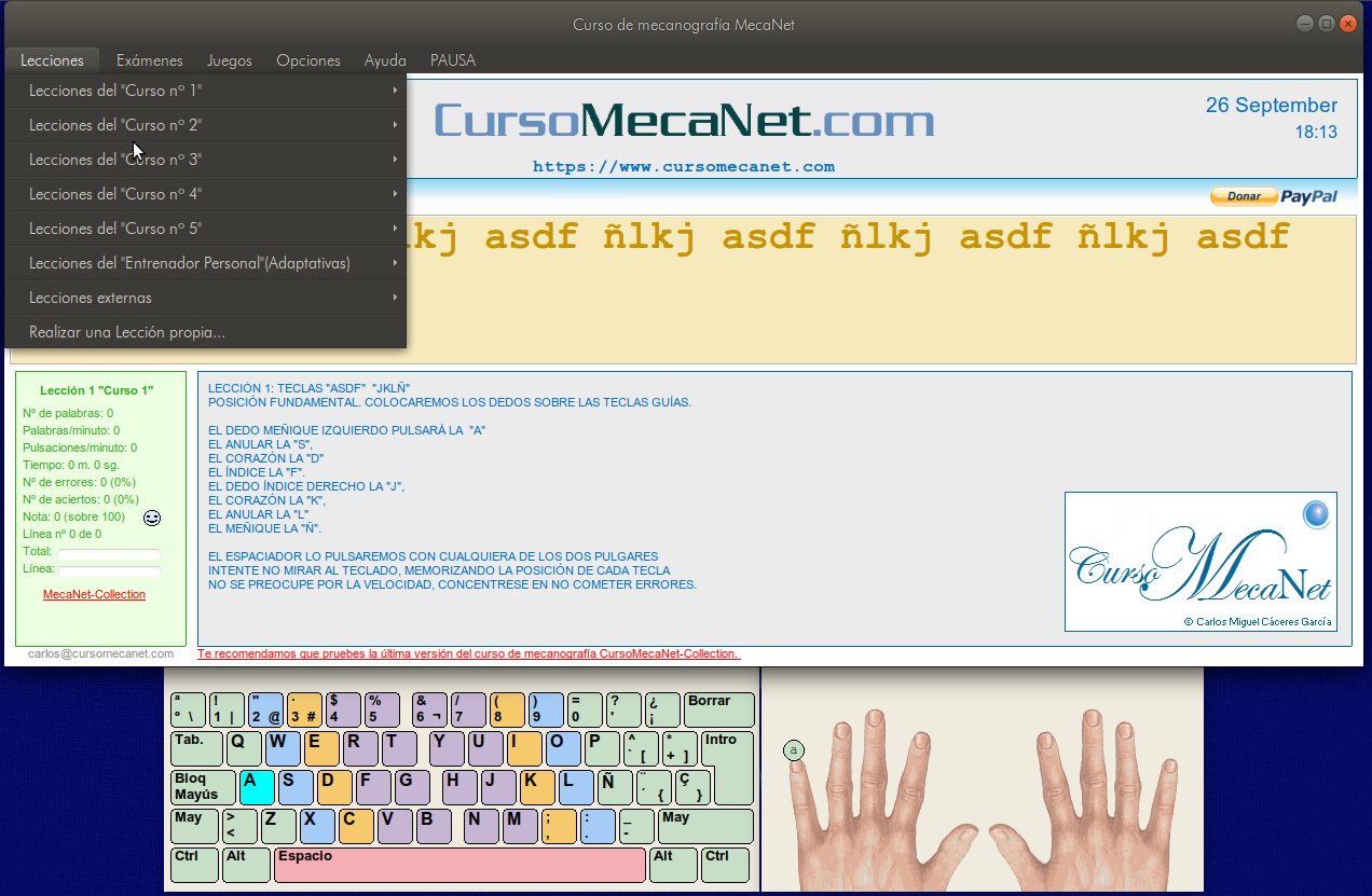 Cómo instalar «MecaNet» y otros programas de mecanografía en Ubuntu 18. ...