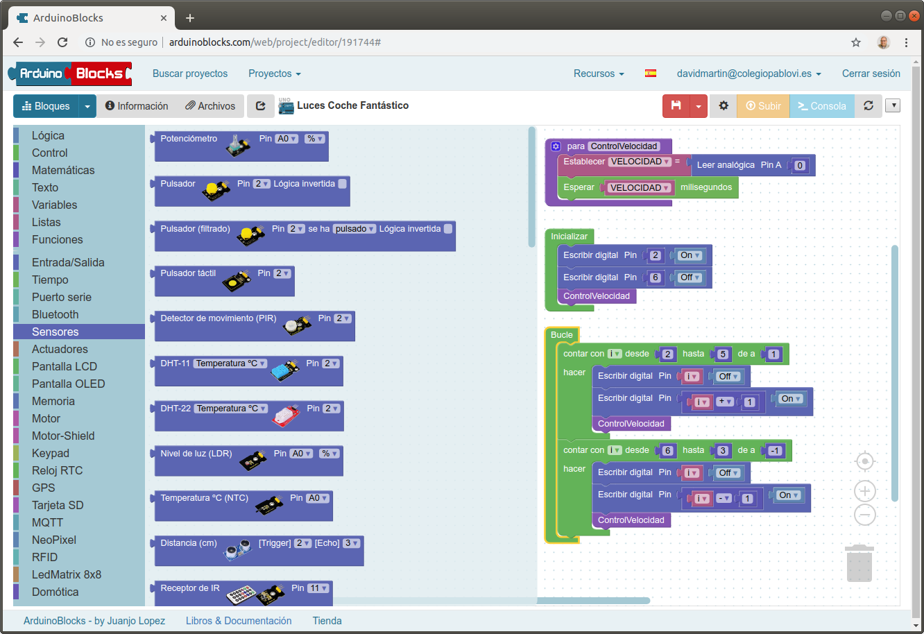 Arduinoblocks (también para chromebooks) | Todos hacemos TIC